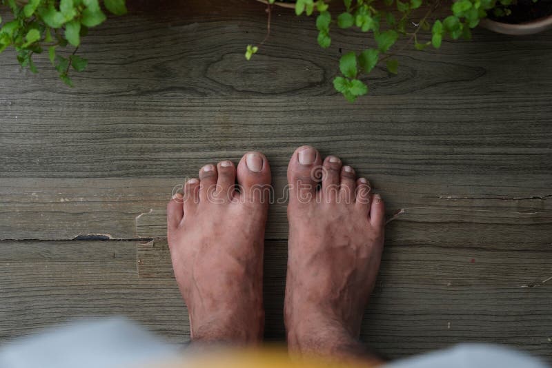 An Indian Human Foot Shot from Upper Perspective Stock Photo - Image of ...