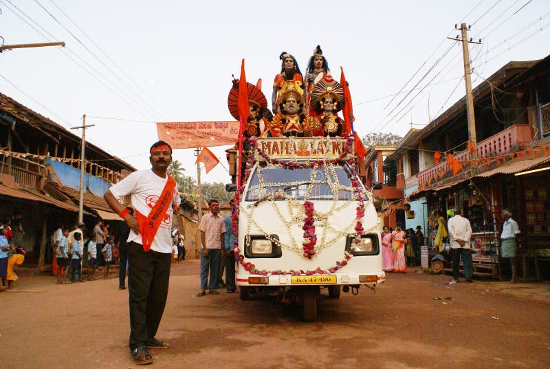Indian human gods editorial stock image. Image of parade - 38092539