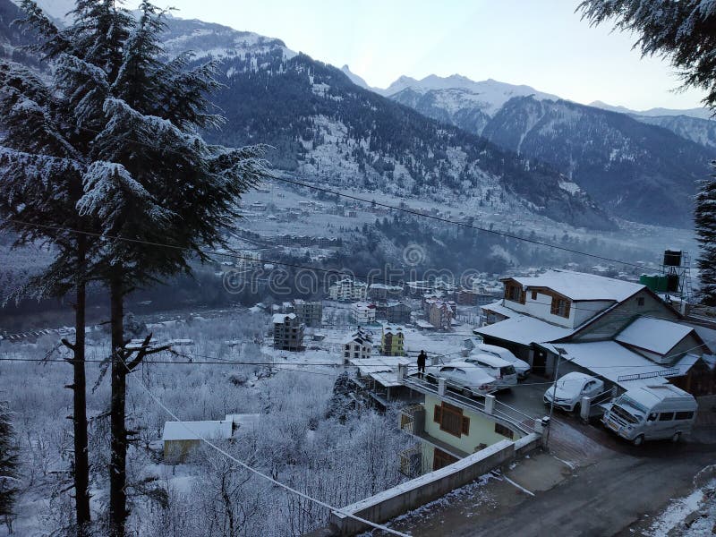 Indian Ice Region Have Snow Fall Editorial Photography - Image of iwas ...