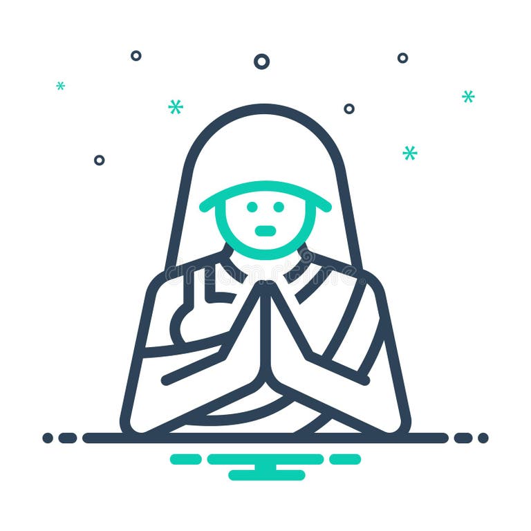 Mix Icon for Indian, Traditional and Feale Stock Vector - Illustration ...