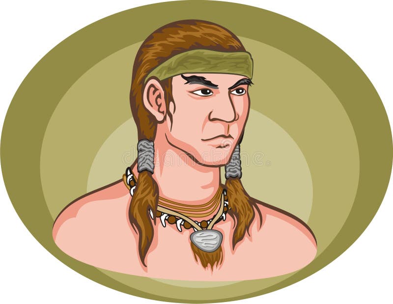 Indian stock vector. Illustration of outline, black, human - 37678863