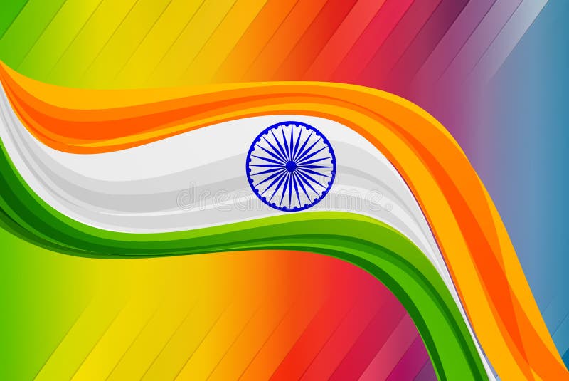 Indian Independence Day Flag, Tricolour Flag of India Stock ...