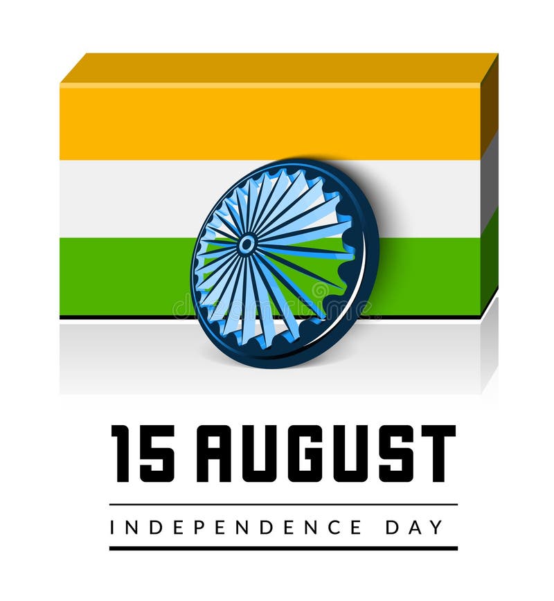 Indian Independence Day Vector Background Stock Vector - Illustration ...