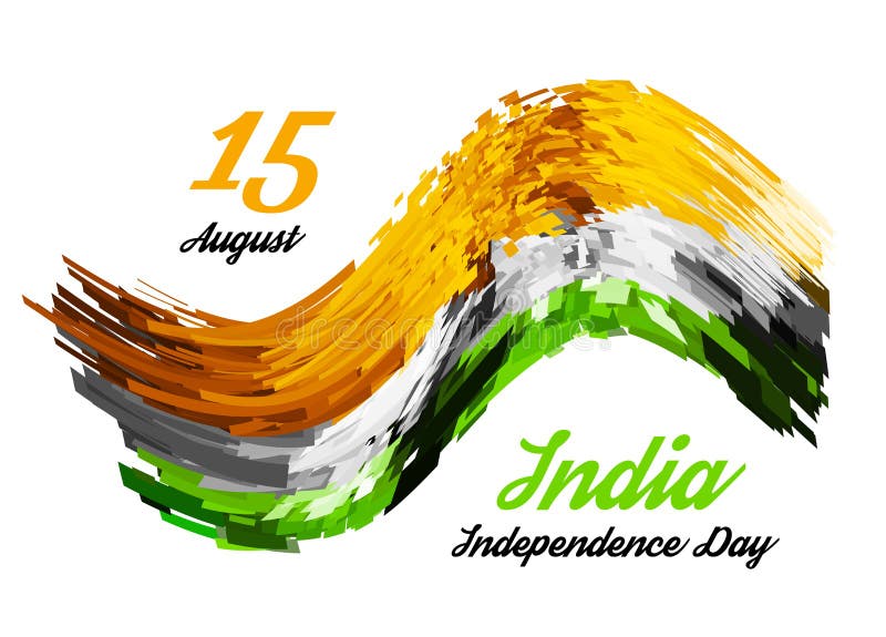 Indian Independence Day Vector Background Stock Vector - Illustration ...