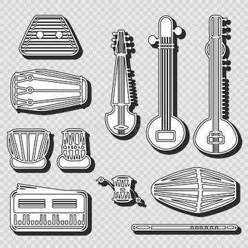 Indian Instruments Stock Illustrations – 689 Indian Instruments Stock ...