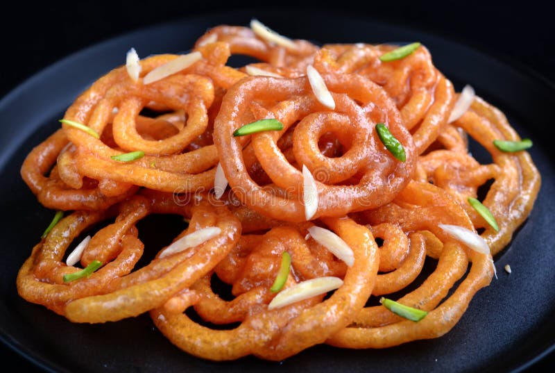 Indian jalebi in a plate stock image. Image of punjabi - 5092277