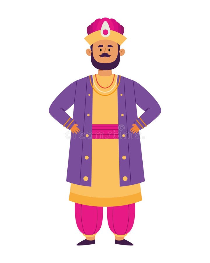 Cartoon Indian King