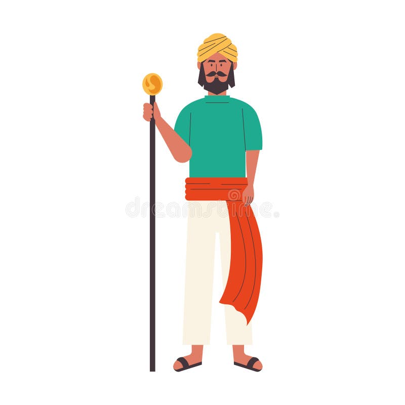 Indian King Warrior stock illustration. Illustration of culture - 365801781