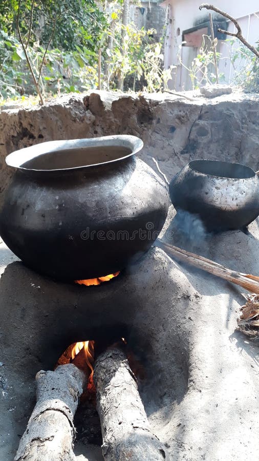 Indian kitchen in outdoor stock photo. Image of vehicle - 209730766