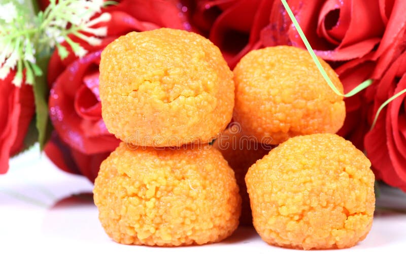 Indian ladoo sweet stock image. Image of dish, tasty - 54659687