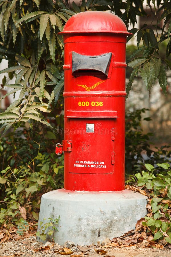 Indian letterbox stock photo. Image of postbox, mail - 15635090