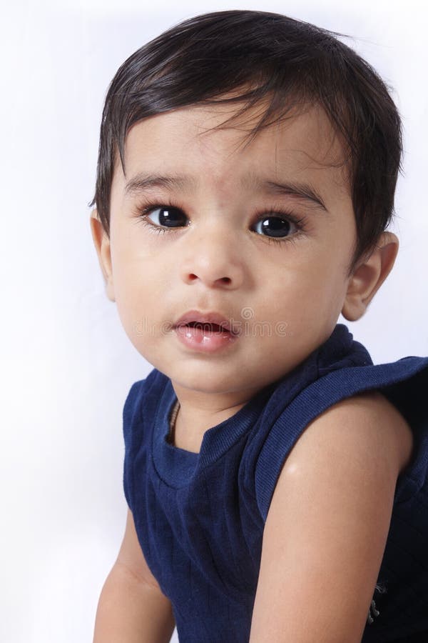 Photo of Cute and Happy Indian Baby Boy with Expressive Eyes Stock ...