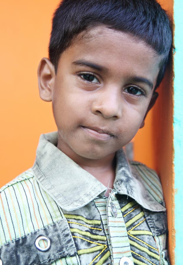 Indian Little Boy stock photo. Image of posing, look - 24741056