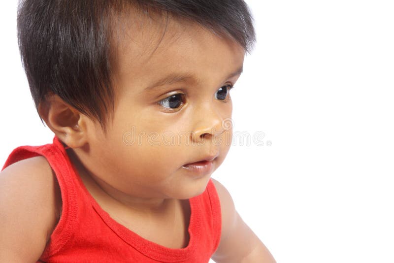 Indian Little Girl Baby stock photo. Image of pose, baby - 24569398