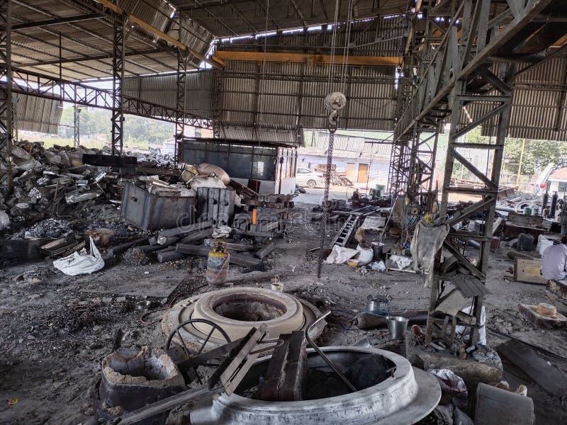 Indian local factory stock image. Image of machine, scrap - 209519571