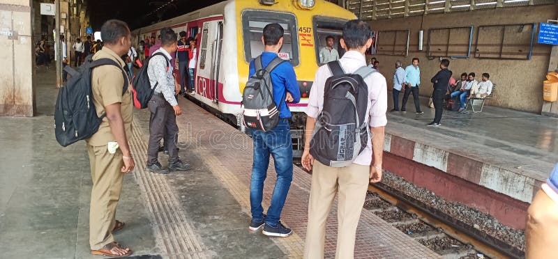 Indian Local Train with the Motor Man Editorial Photography - Image of ...