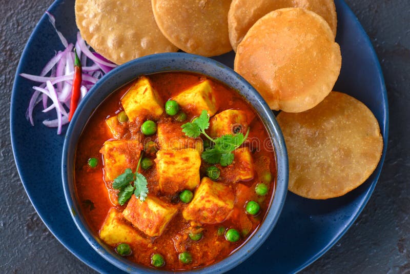 Indian Main Course -punjabi Paneer Butter Masala Stock Image - Image of ...