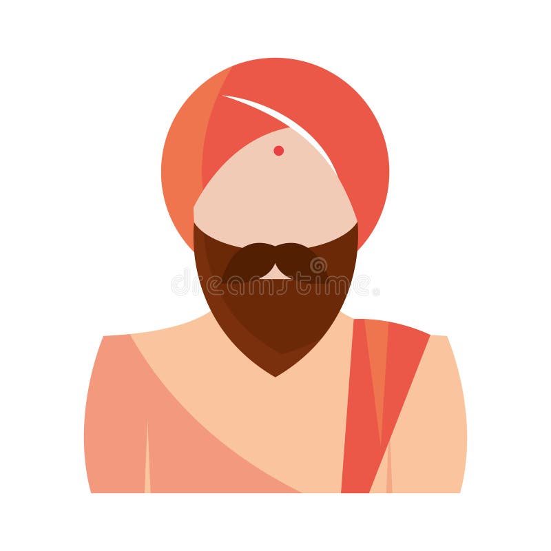 Indian man character stock vector. Illustration of hindu - 270700463