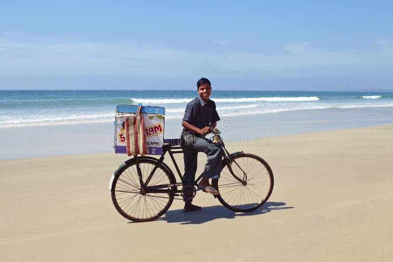 Indian man at goa editorial image. Image of beach, india - 17170630