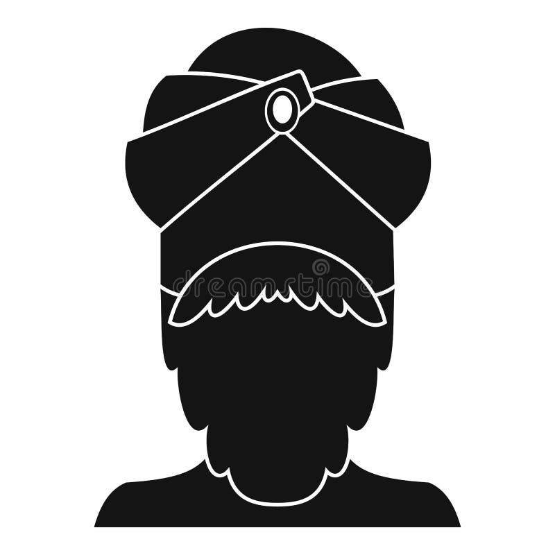 Indian Man Icon, Simple Style Stock Vector - Illustration of male ...