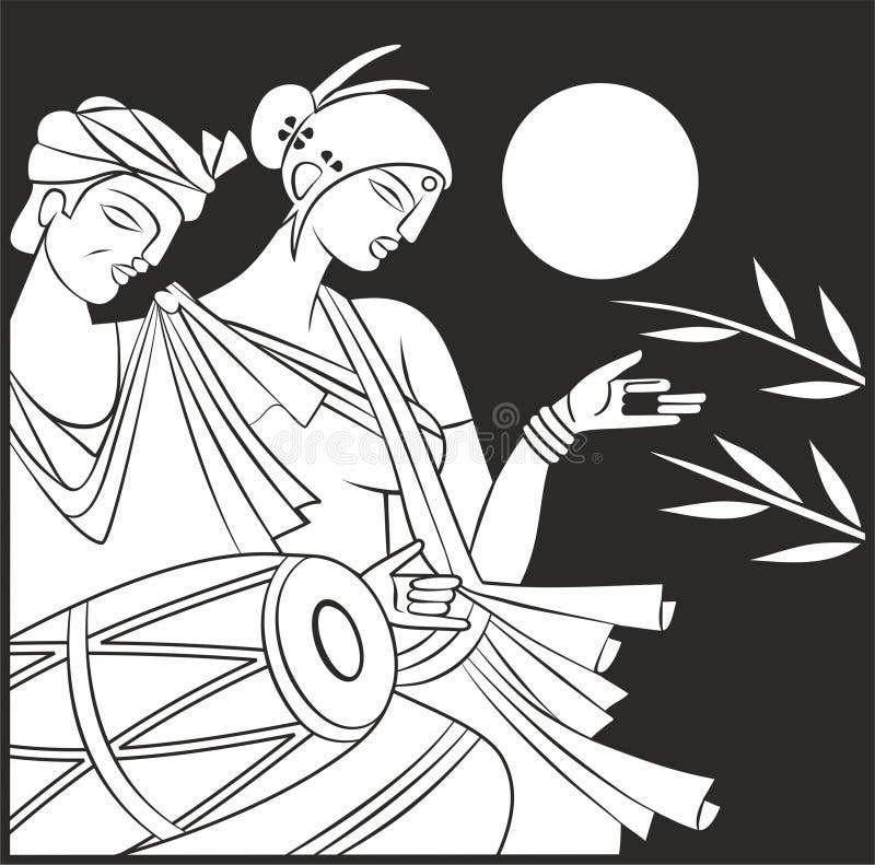 Indian Man Playing Dhol Wedding Function Stock Vector Coreldraw X16cdr ...