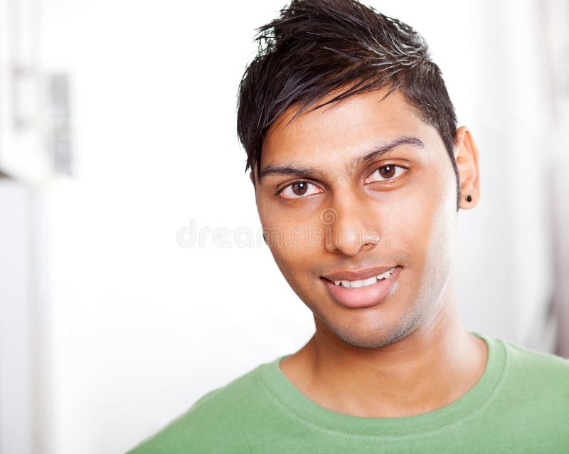 Indian man portrait stock photo. Image of casual, joyful - 23391696