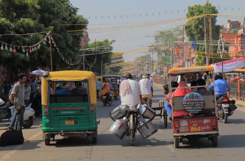Bicycle Indian Man Jaipur India Editorial Stock Photo - Image of jaipur ...