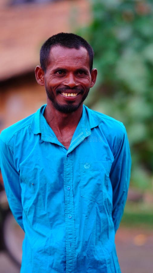Indian Man with Smile in Village Editorial Photography - Image of ...