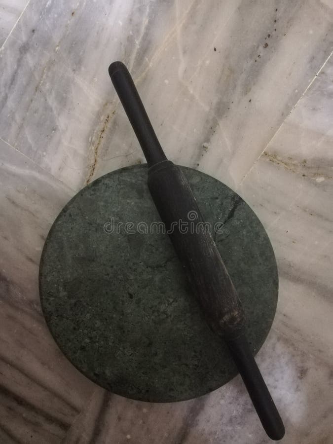 Indian Marble Rolling Board Pin Stock Image - Image of rolling, marble ...