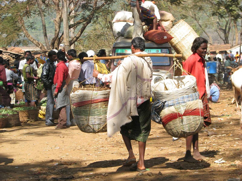 Indian Market in the Rural Area Editorial Stock Photo - Image of ...