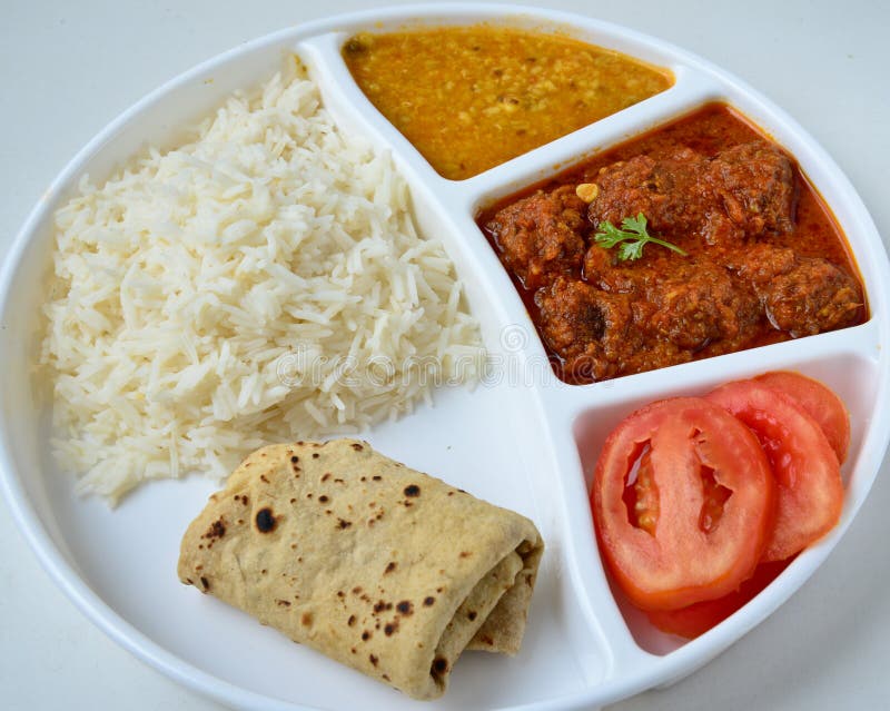 Indian meal stock photo. Image of kofta, josh, chicken - 32373920