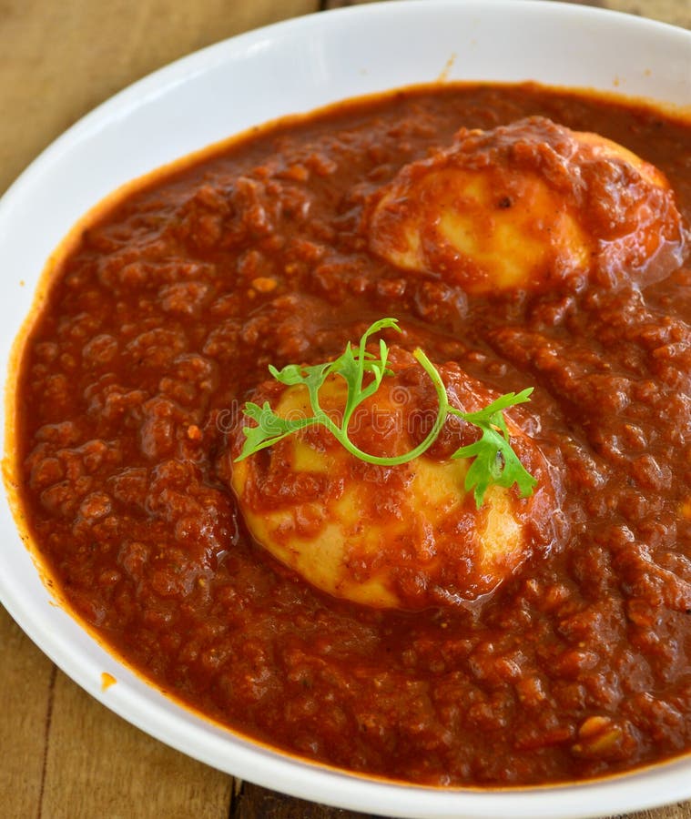 Indian meal with egg curry stock photo. Image of culture - 37178192