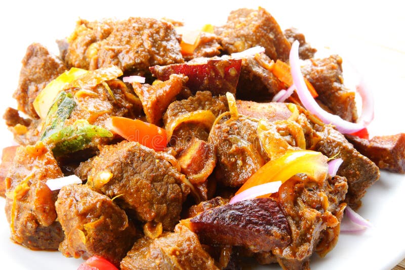 Indian meat fry. stock image. Image of nuggets, pepper - 39129625