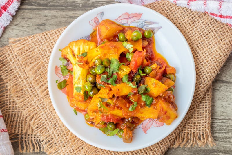 Mix Veg or Mixed Vegetable stock photo. Image of punjabi - 254763572