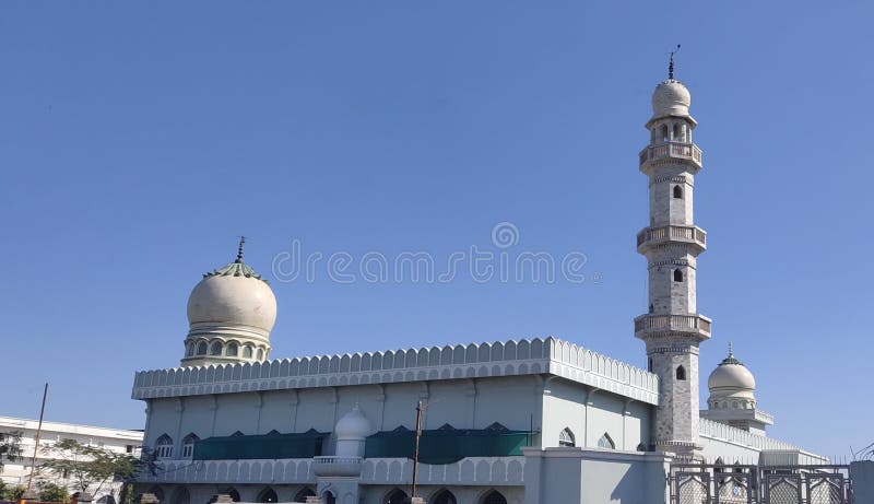 Indian Mosque and Madrasa stock image. Image of greeting - 240162913
