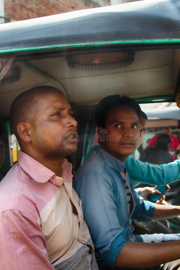 Indian Motor Rickshaws and Their Passengers Editorial Image - Image of ...