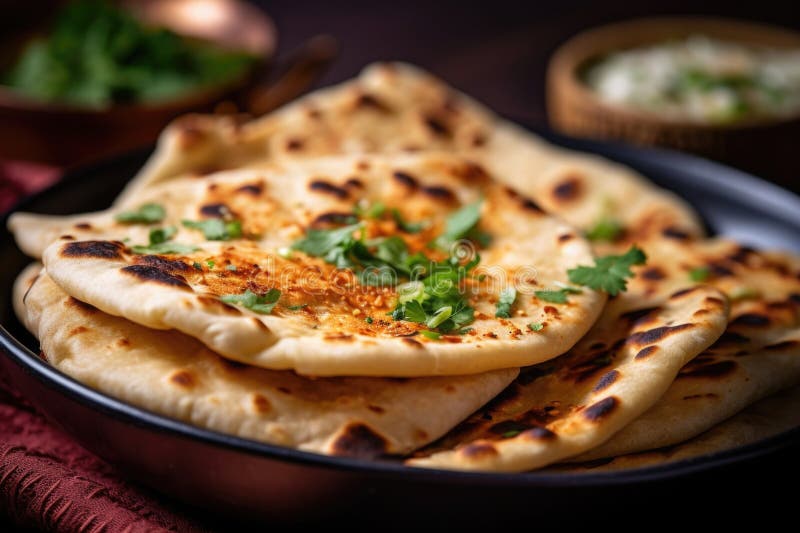 Garlic Naan Bread Stock Illustrations – 49 Garlic Naan Bread Stock ...