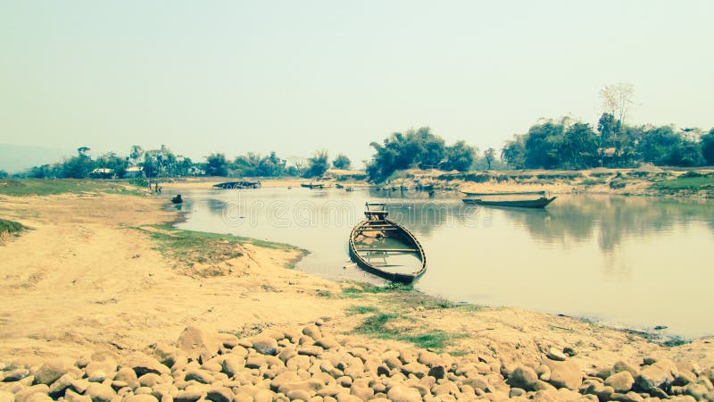 Indian Near River View for Article Image Stock Image - Image of geans ...