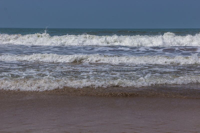Indian Ocean, Arambol Beach, Goa, India Stock Photo - Image of sunny ...