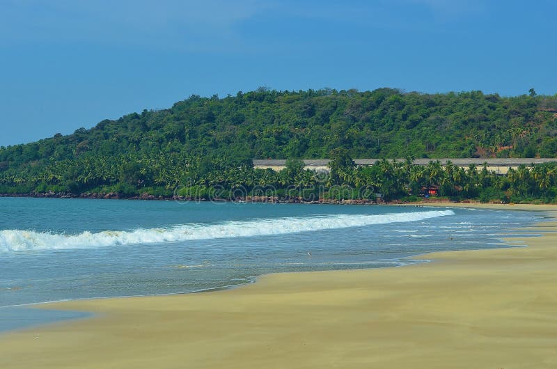 Indian Ocean Coast in Goa State, India Stock Photo - Image of view ...
