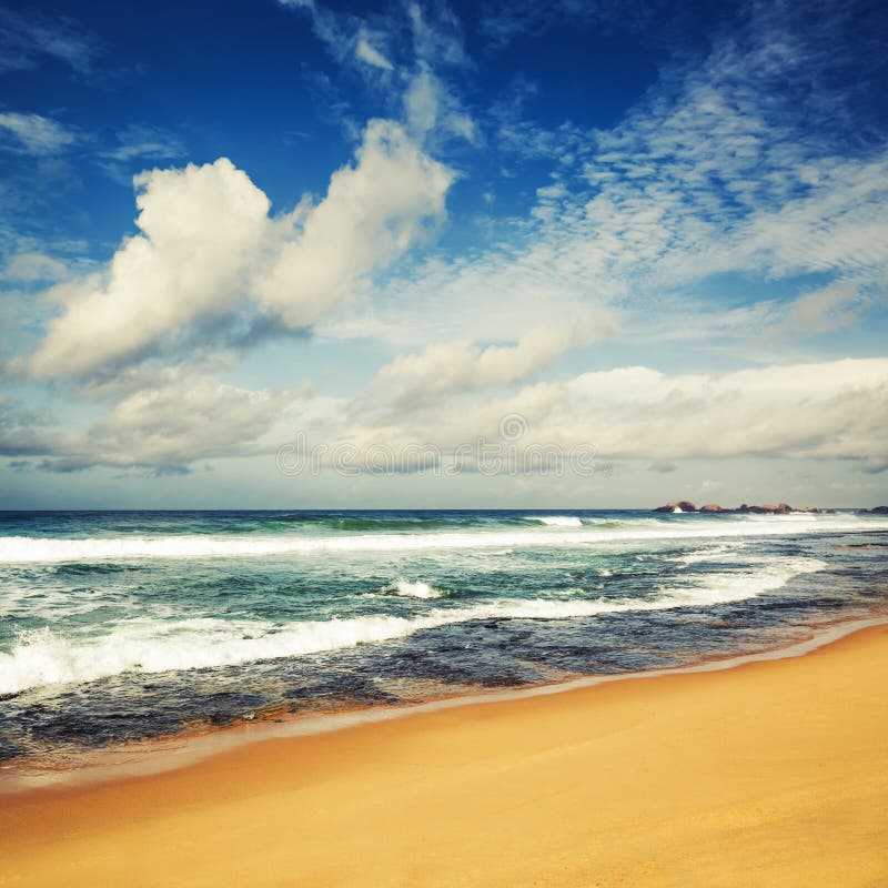 The Indian ocean. stock image. Image of clouds, indian - 66851331