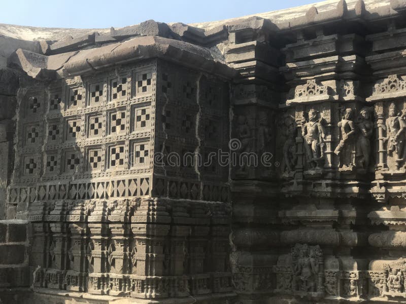 Indian Old Ancient Temples Architecture Designs Stock Photo - Image of ...