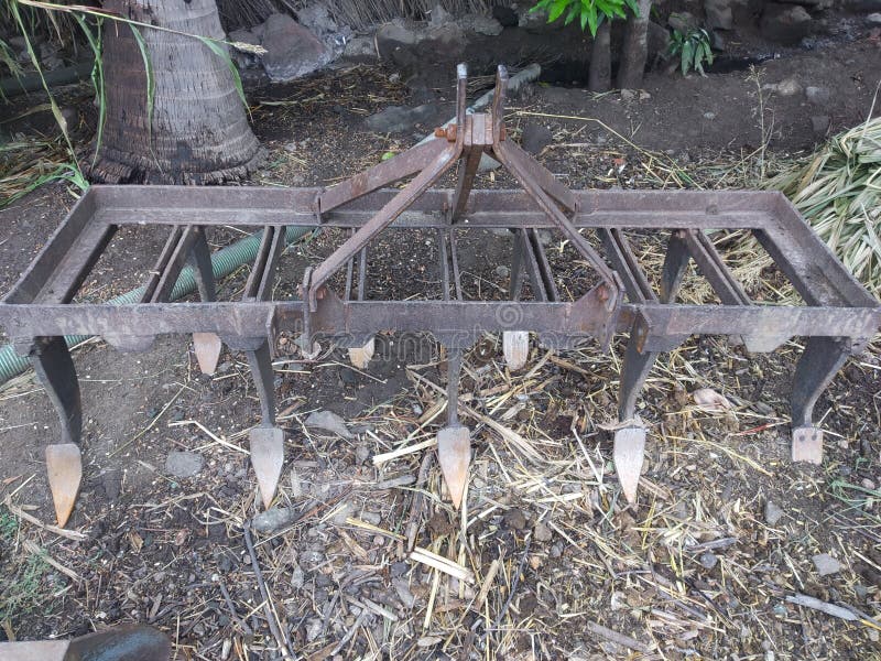 Indian Old Metal Design Plowing Tool Editorial Stock Photo - Image of ...