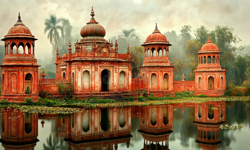 Indian Old Temple on River Side Stock Footage - Video of turbo ...