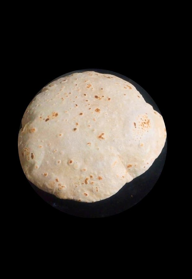 Indian Pakistani Bread Roti Wheat Bread Round Isolated Stock Photo ...