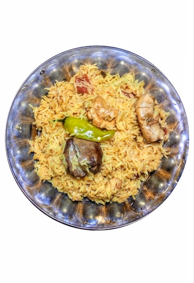 Indian Pakistani Chicken Rice Fresh Spicy Stock Image - Image of spicy ...