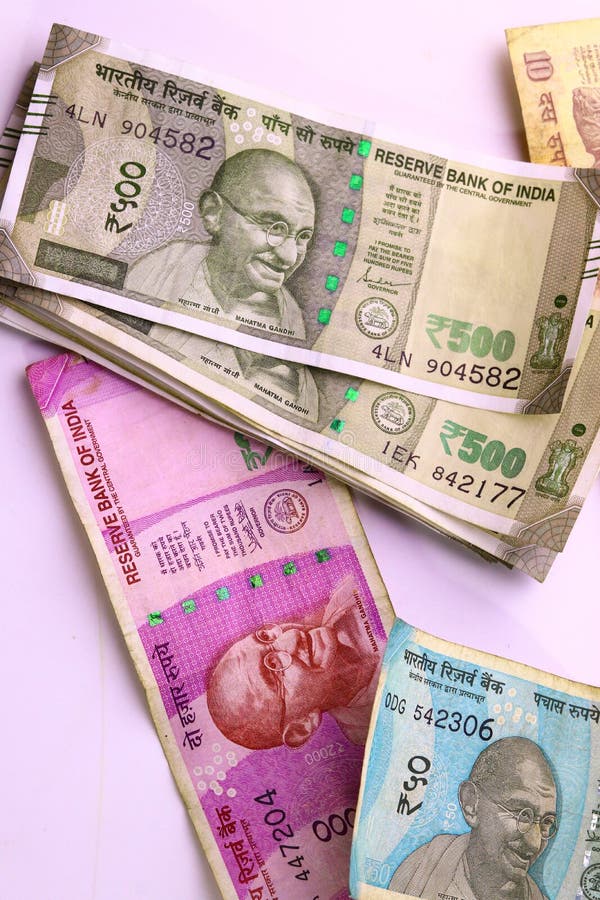 Woman`s Hands Holding Indian Notes. Stock Image - Image of 2000 ...