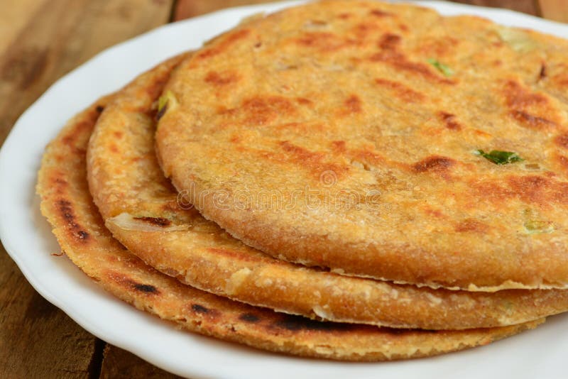 Indian Parantha (stuffed Indian Bread) Stock Photo - Image of cuisine ...