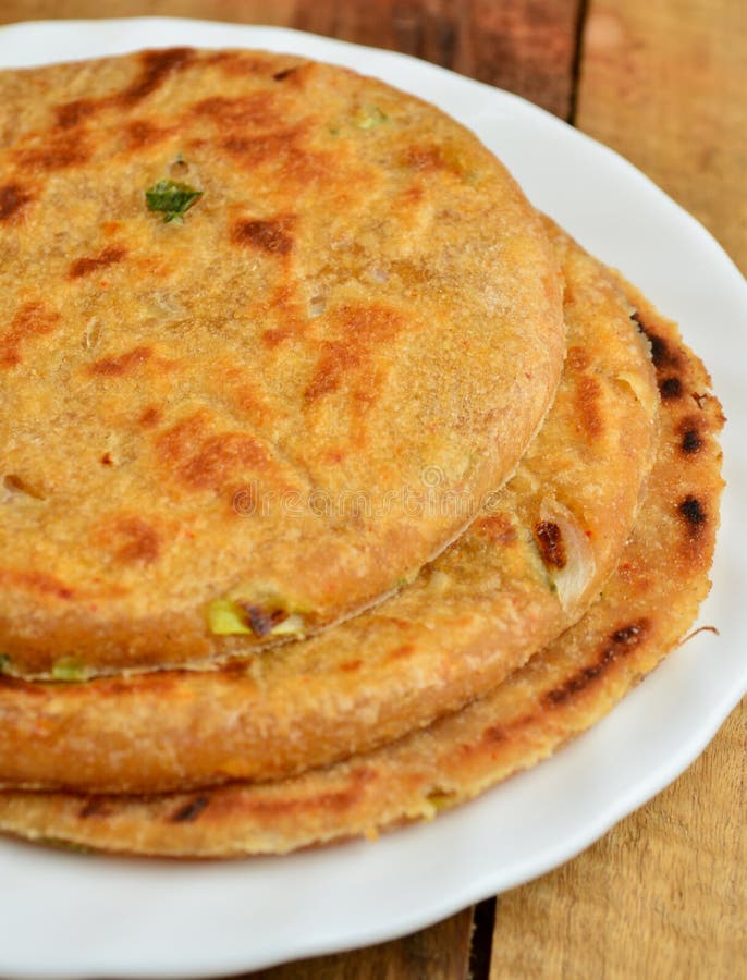 Indian Parantha (stuffed Indian Bread) Stock Photo - Image of stack ...