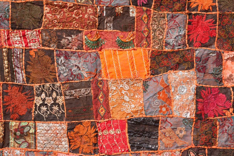 Patchwork quilt blanket stock photo. Image of heirloom - 6801288